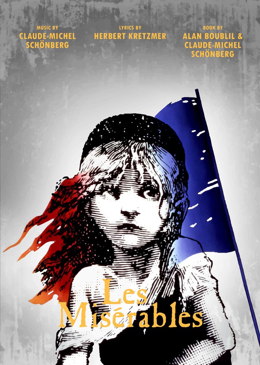 'Les Miserables' Poster, picture, metal print, paint by Bo Kev | Displate