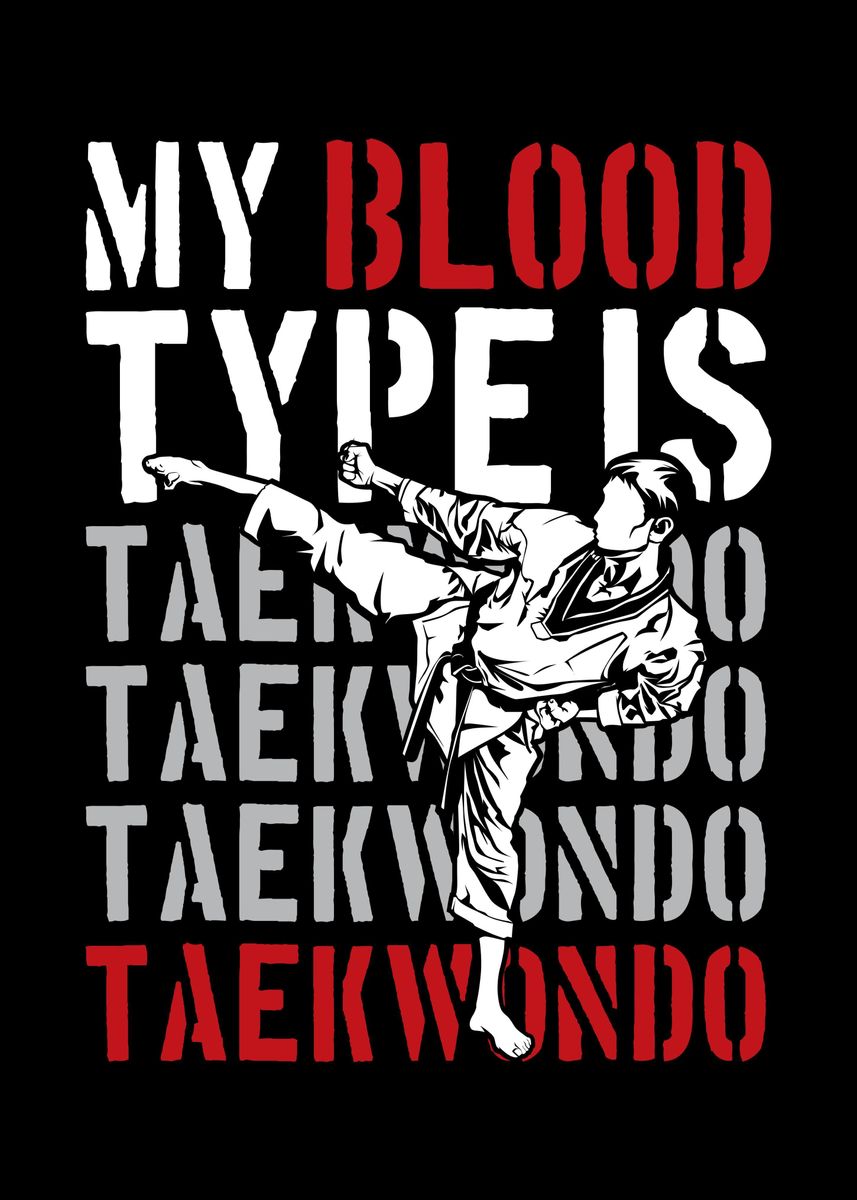 'Taekwondo' Poster, picture, metal print, paint by Sebastian Wünsche ...