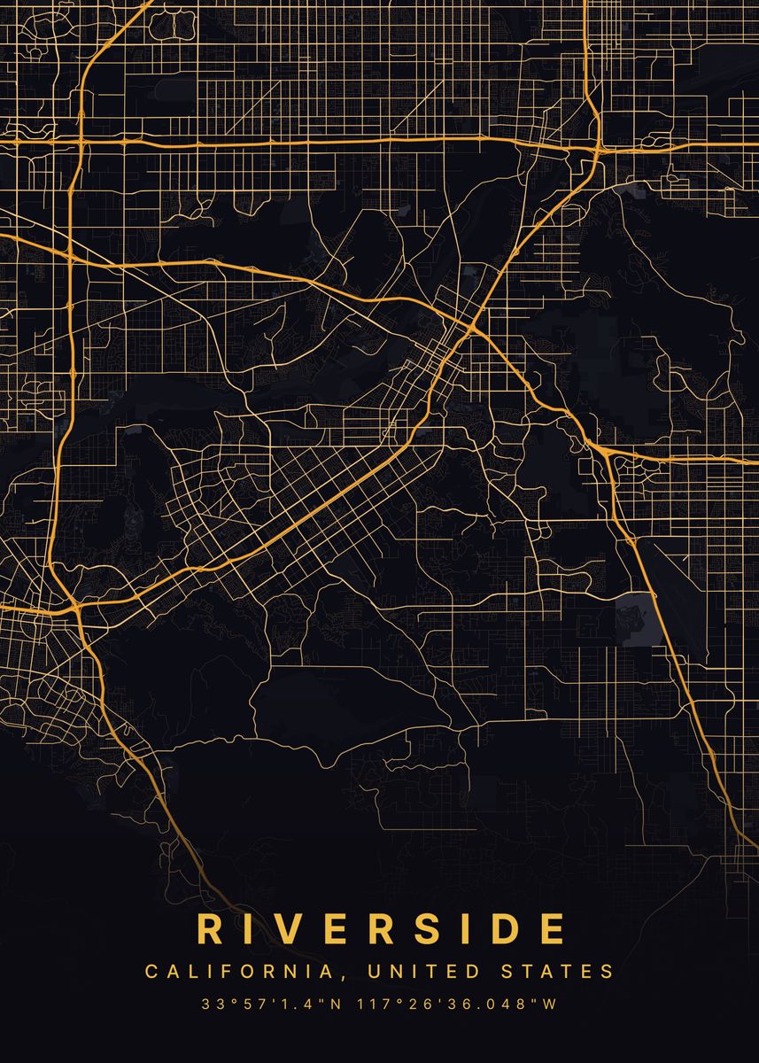 'Riverside California USA' Poster, picture, metal print, paint by Kemi ...