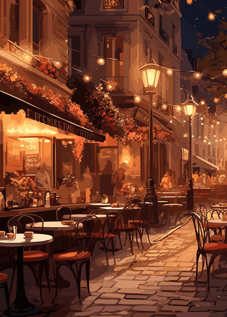 'Beautiful Street Corner' Poster, picture, metal print, paint by ...