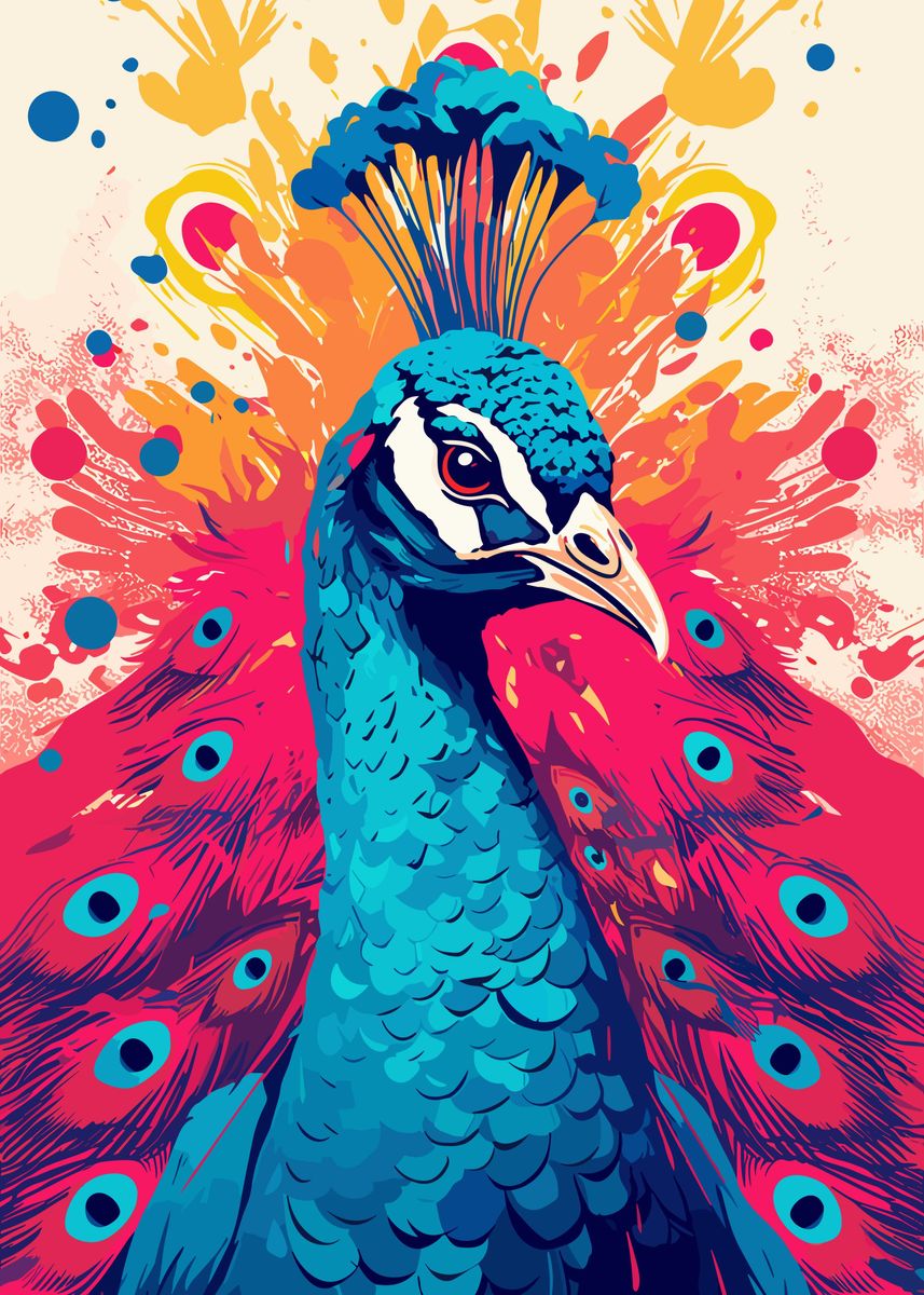 'Risograph Animal' Poster, picture, metal print, paint by Oliver Ben | Displate