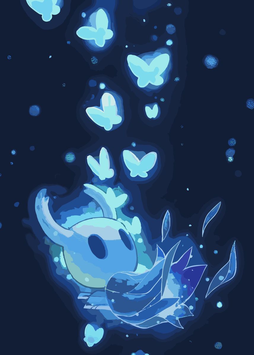 'Hollow Knight fall' Poster, picture, metal print, paint by Natsuki ...