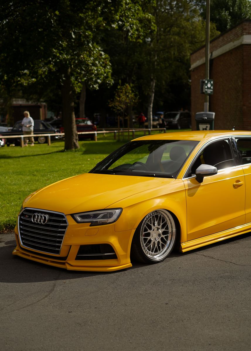 'Vegas Yellow S3' Poster, picture, metal print, paint by vividdepth ...