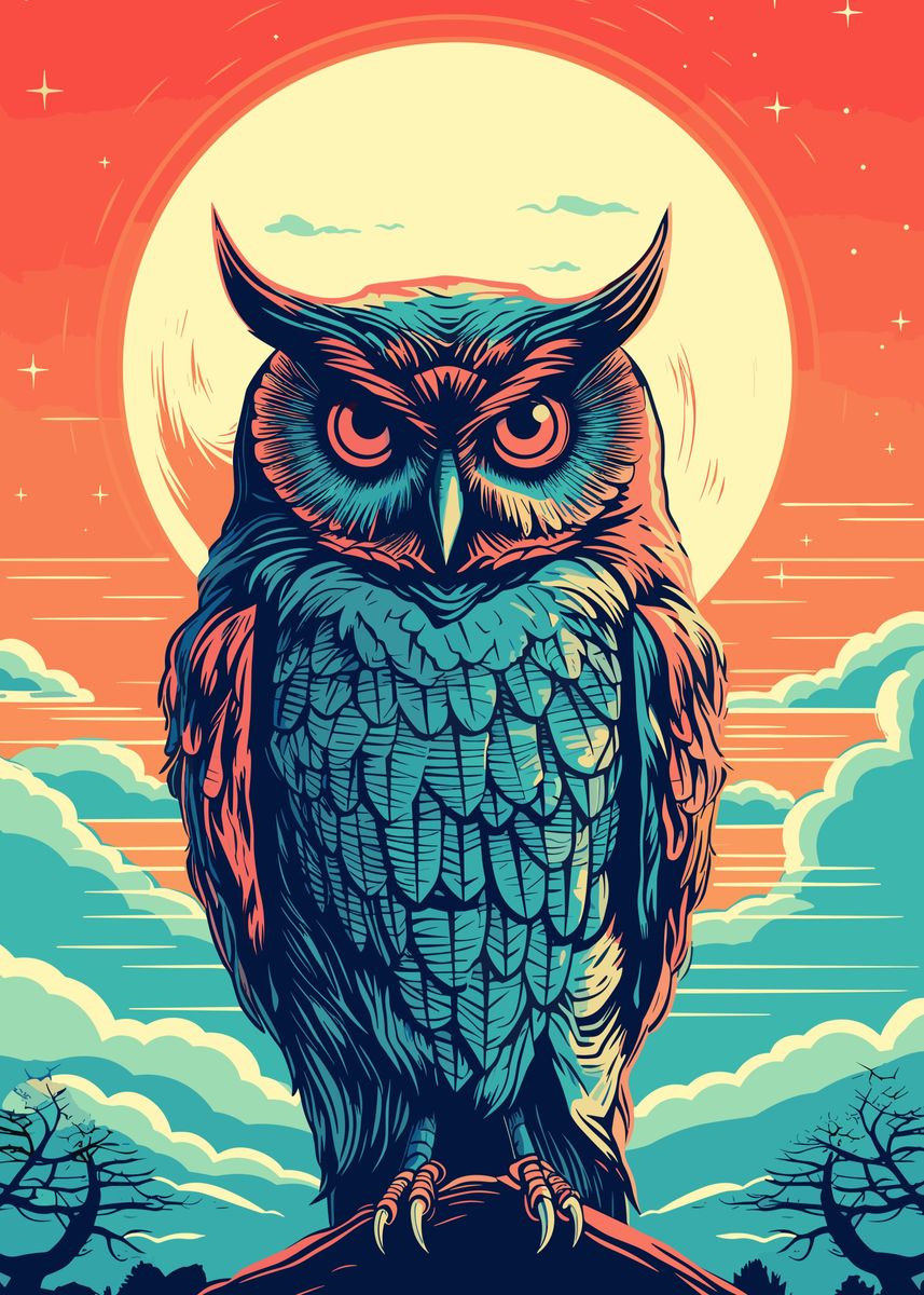 'Risograph Animal' Poster, picture, metal print, paint by Oliver Ben | Displate