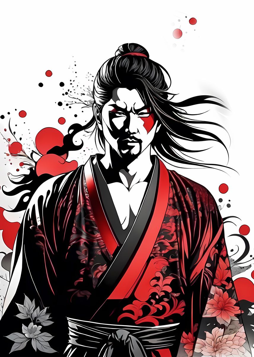 'Miyamoto Musashi' Poster, picture, metal print, paint by Japanese art ...