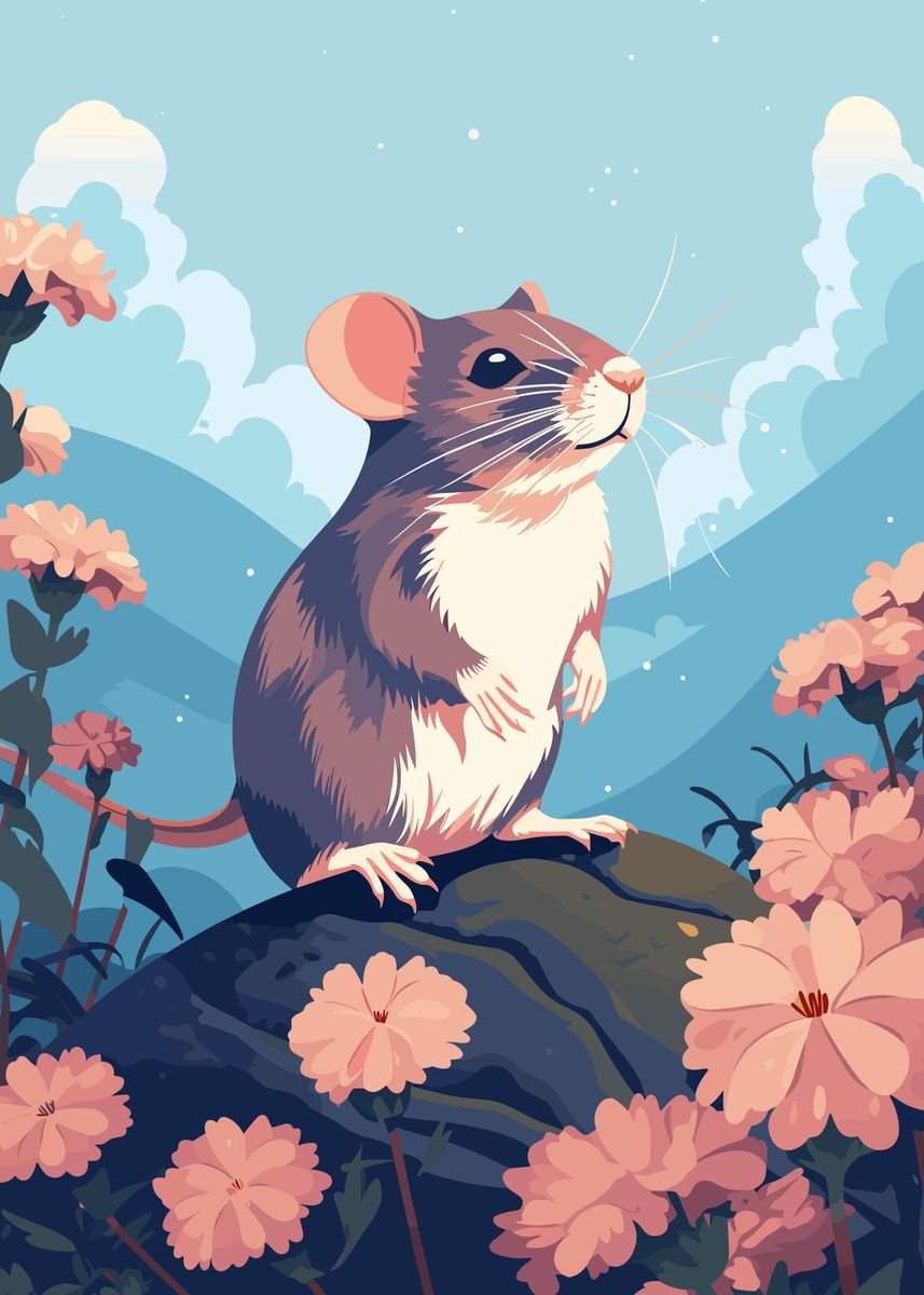 'Risograph Animal' Poster, picture, metal print, paint by Oliver Ben | Displate