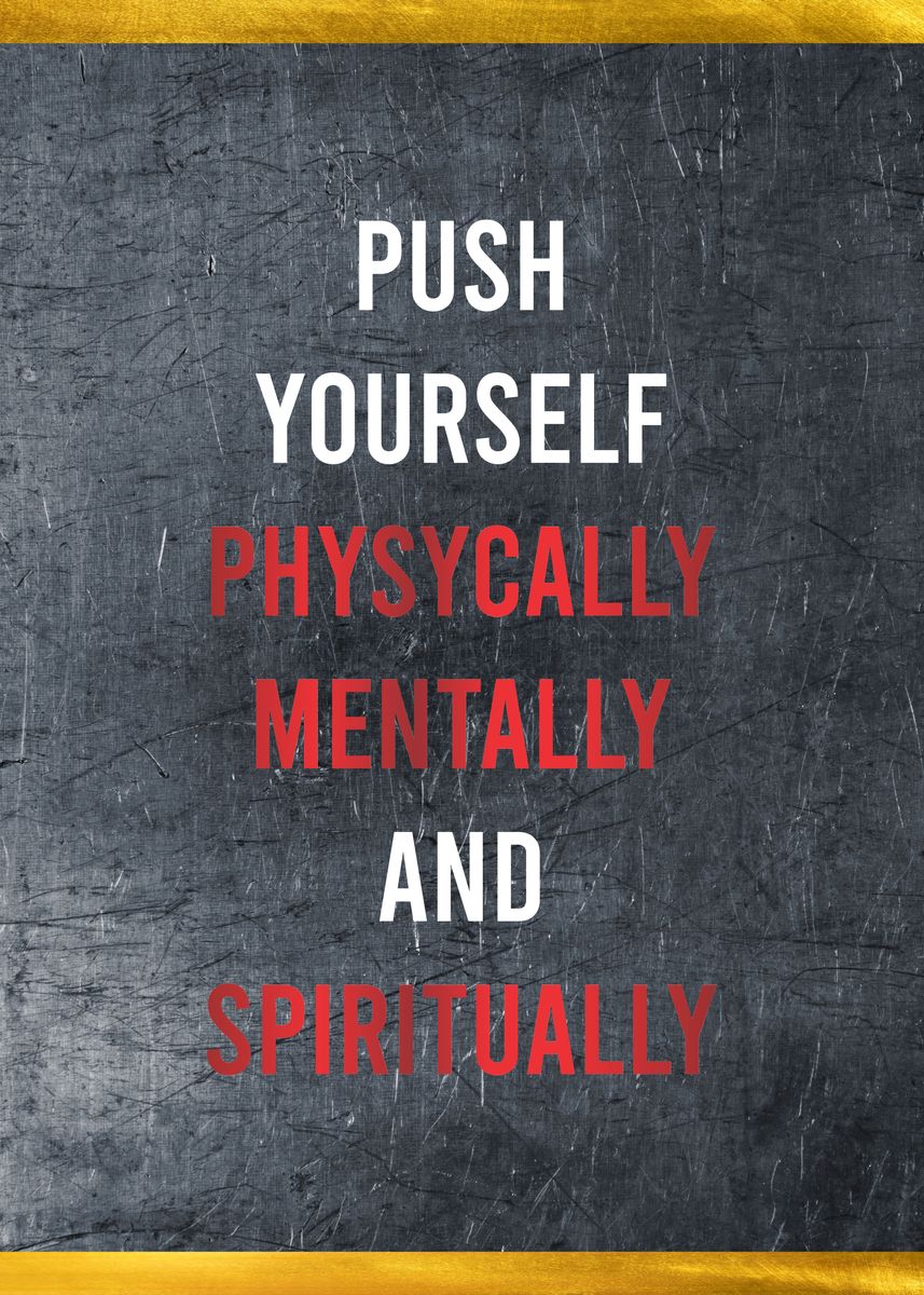 'motivational quotes' Poster, picture, metal print, paint by Exclusive ...