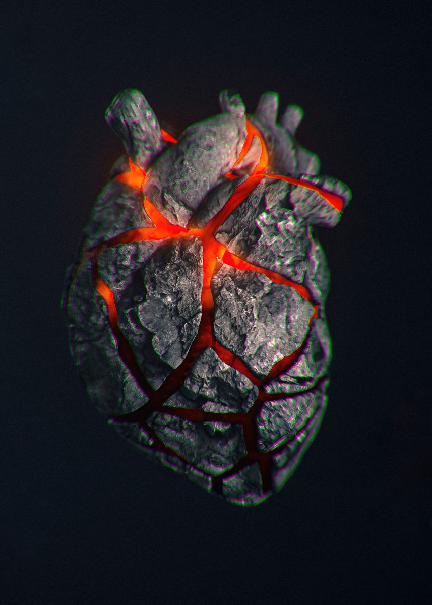 'Heart of Stone' Poster, picture, metal print, paint by Mads Samuel ...