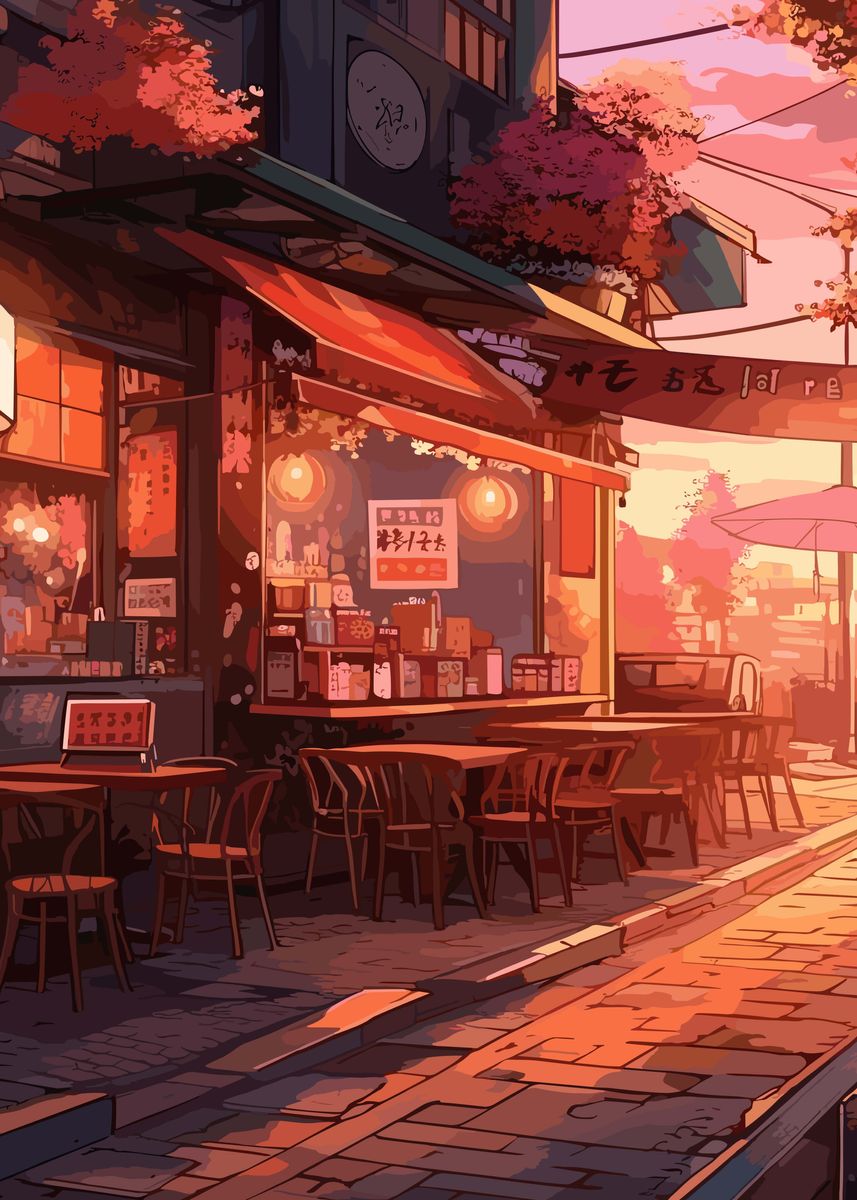 'Beautiful Street Corner' Poster, picture, metal print, paint by ...