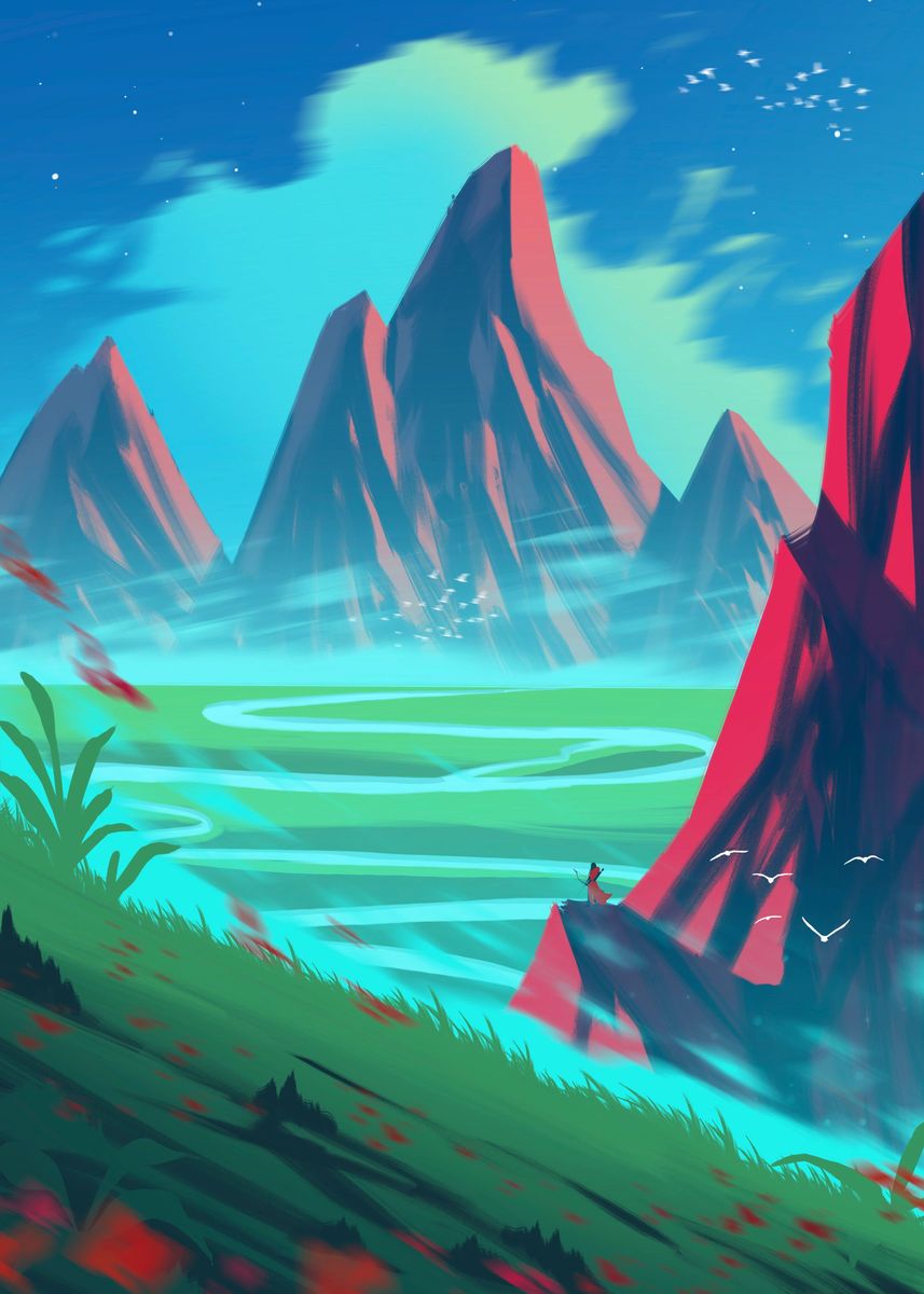 'Ethereal Ascent' Poster, picture, metal print, paint by Mr Penguin ...