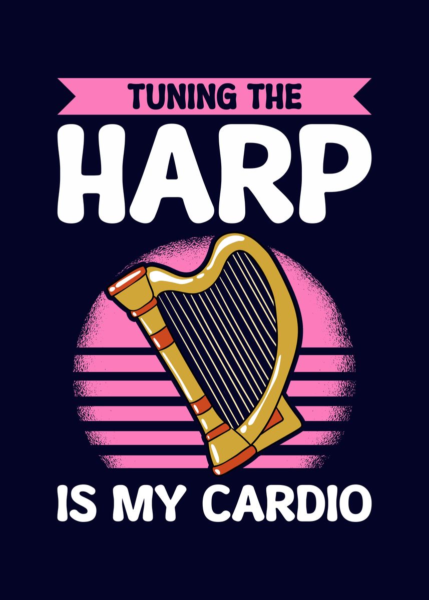'Harp Player Harp Music' Poster, picture, metal print, paint by MzumO ...