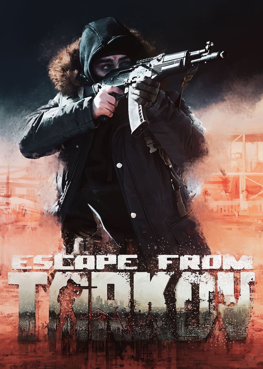 'Escape from tarkov game' Poster, picture, metal print, paint by V ...