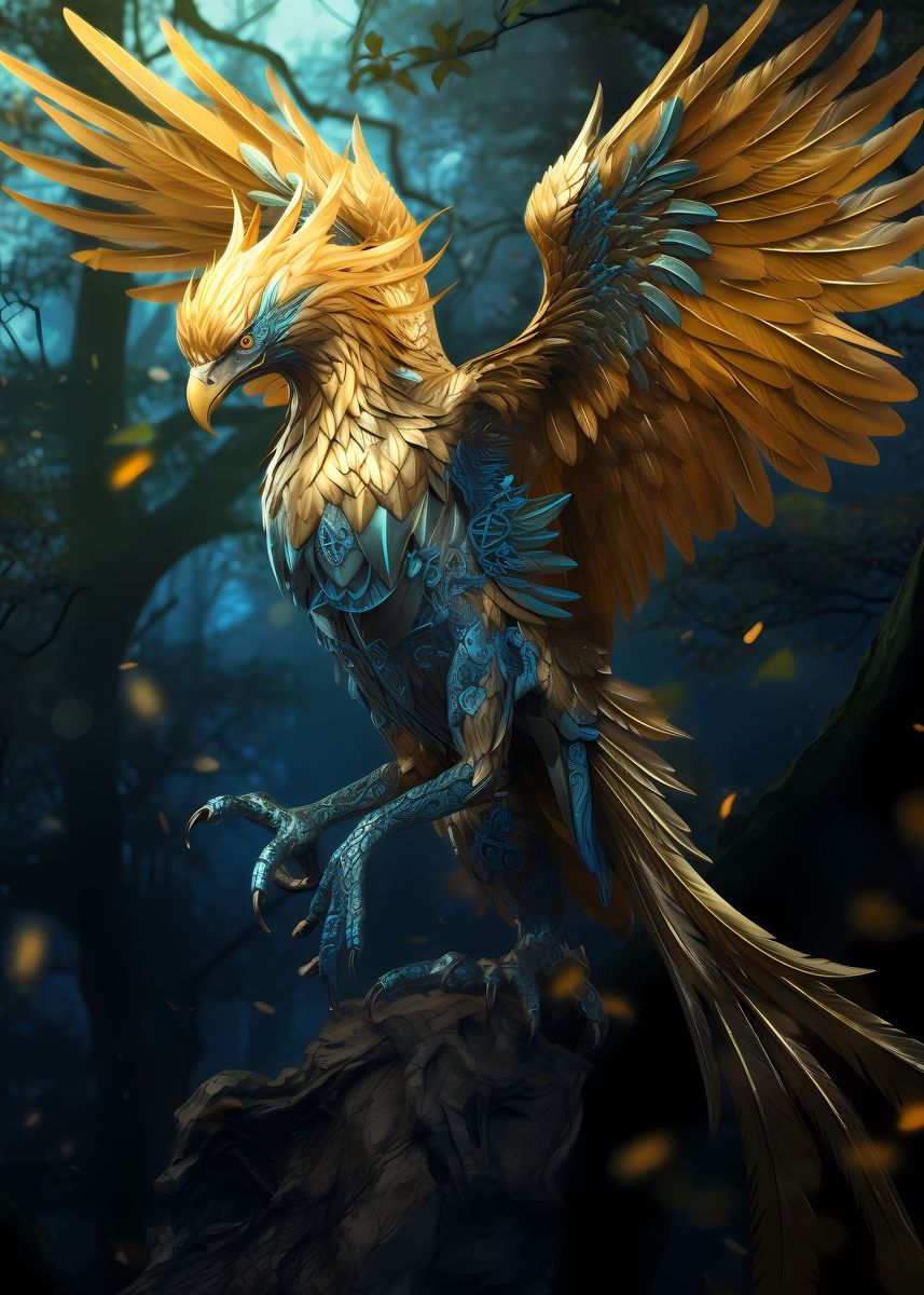 'Mythical Fantasy Creature' Poster, picture, metal print, paint by ...