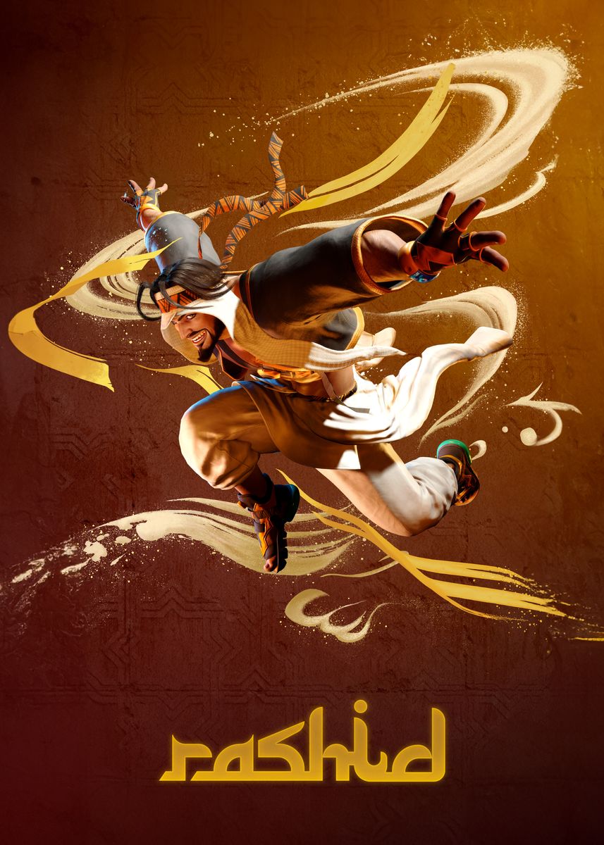 'Rashid' Poster, picture, metal print, paint by Street Fighter | Displate