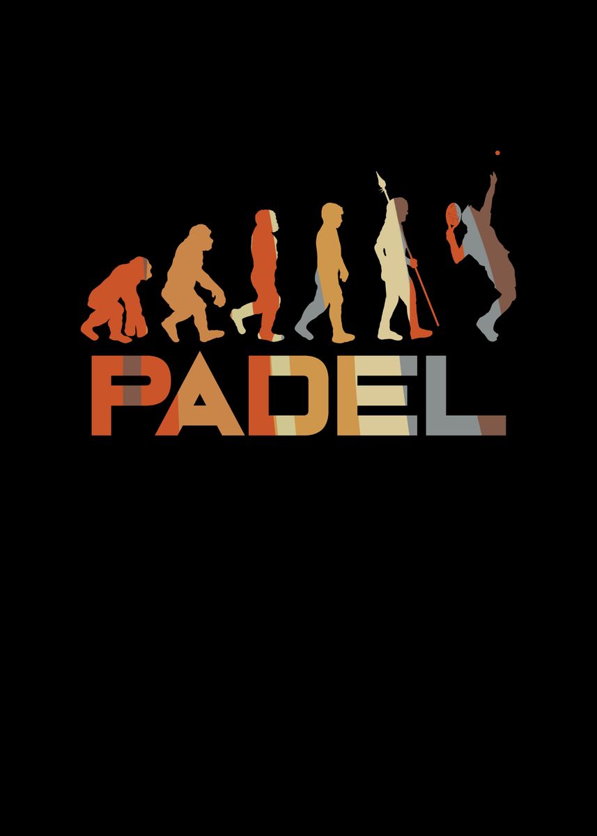 'Padel Evolution Fan Padel' Poster, picture, metal print, paint by ...