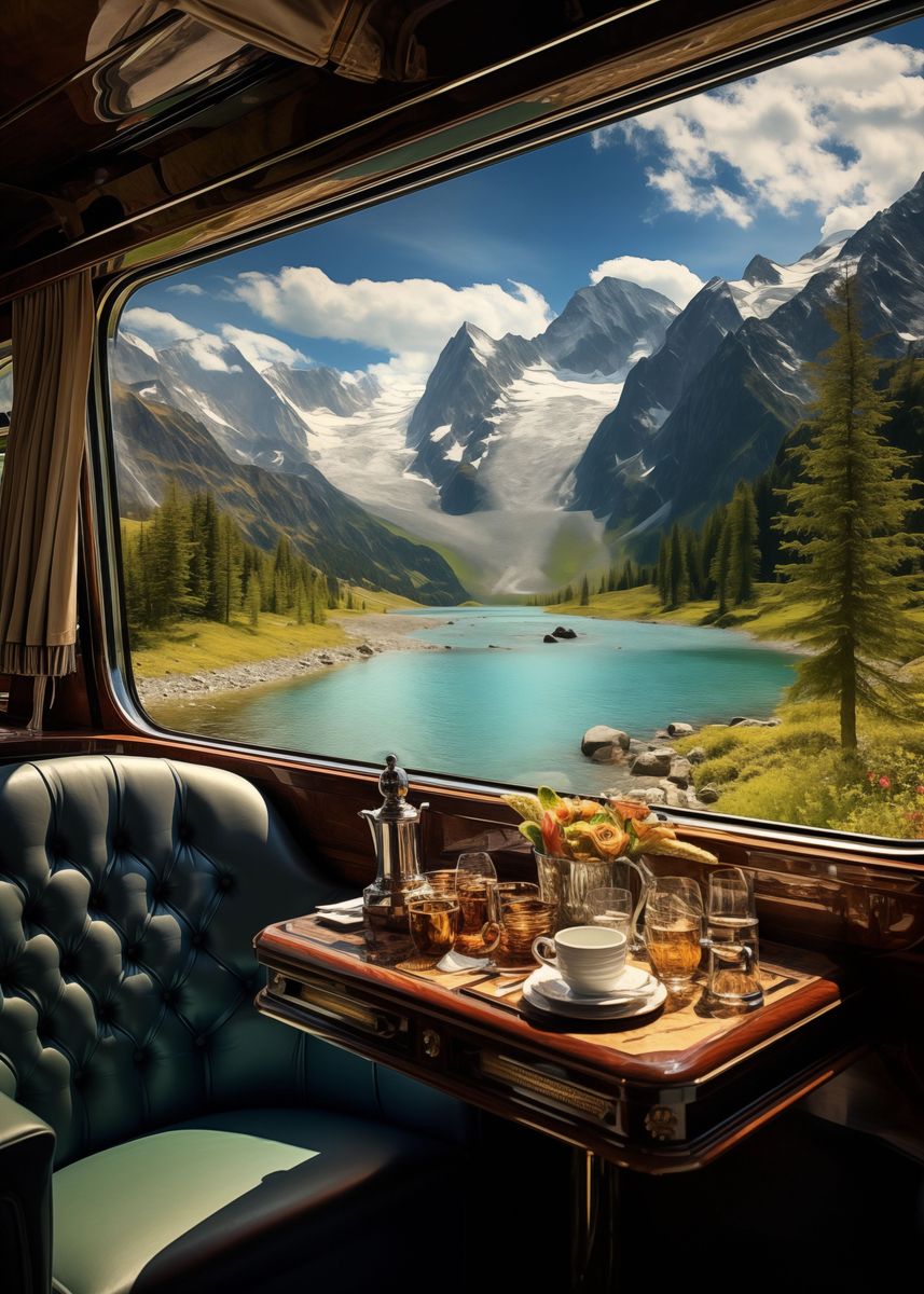 'The Orient Express' Poster, picture, metal print, paint by AI Art ...