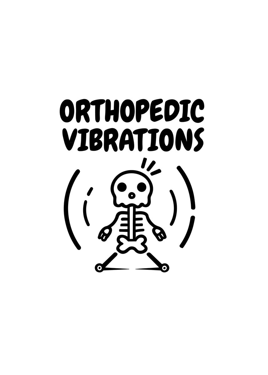 'Orthopedic Vibrations' Poster, picture, metal print, paint by ...