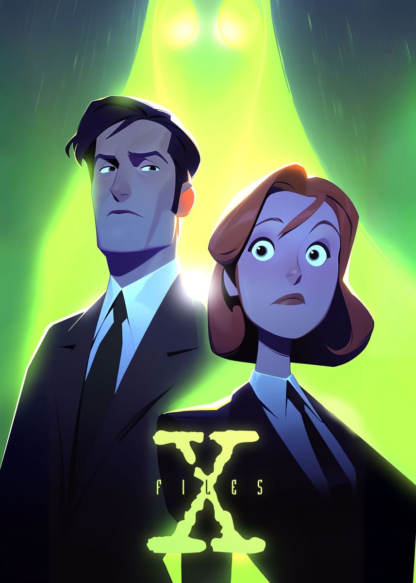 'X Files Animated' Poster, picture, metal print, paint by Bruno Macedo ...