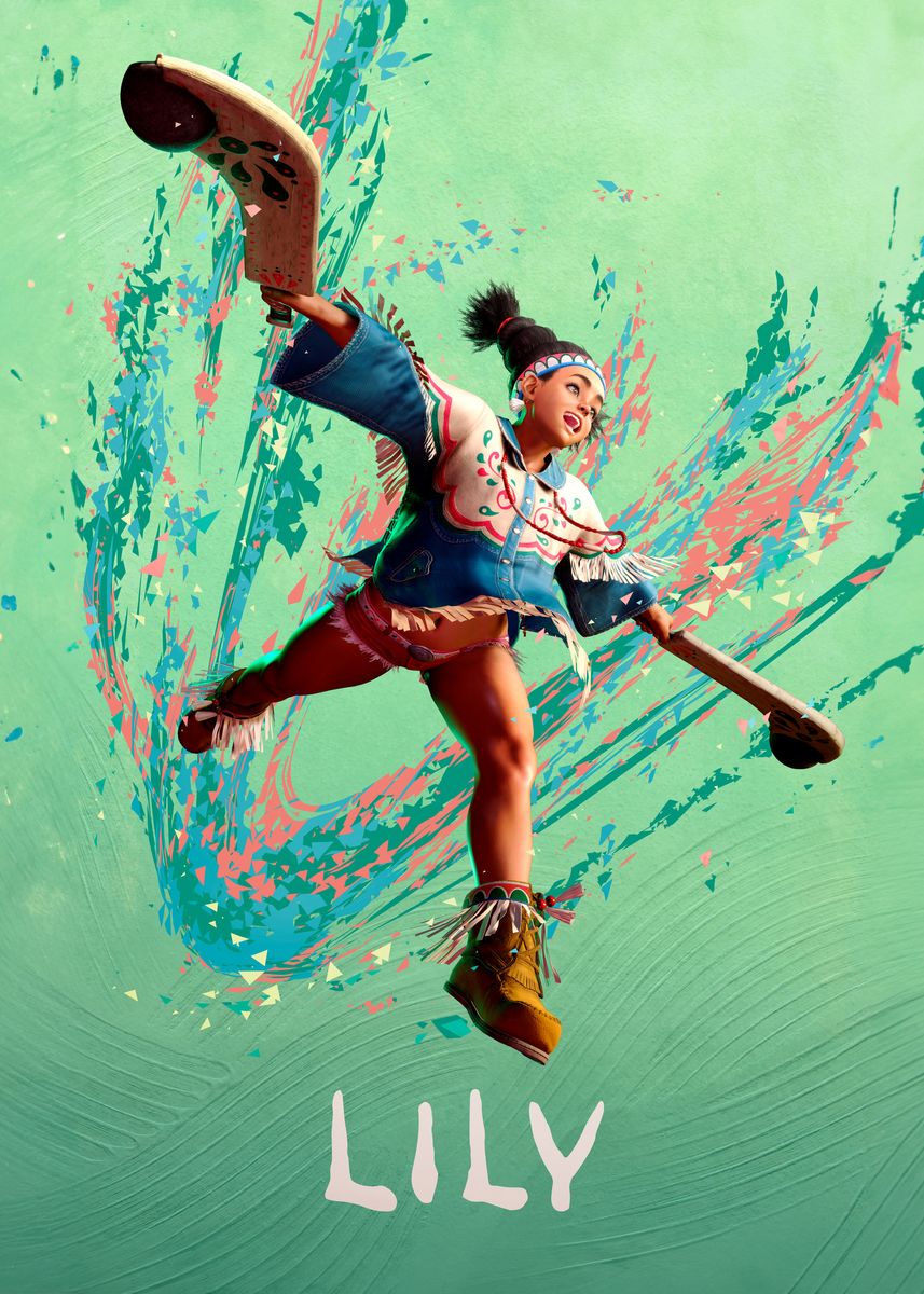 'Lily' Poster, picture, metal print, paint by Street Fighter | Displate