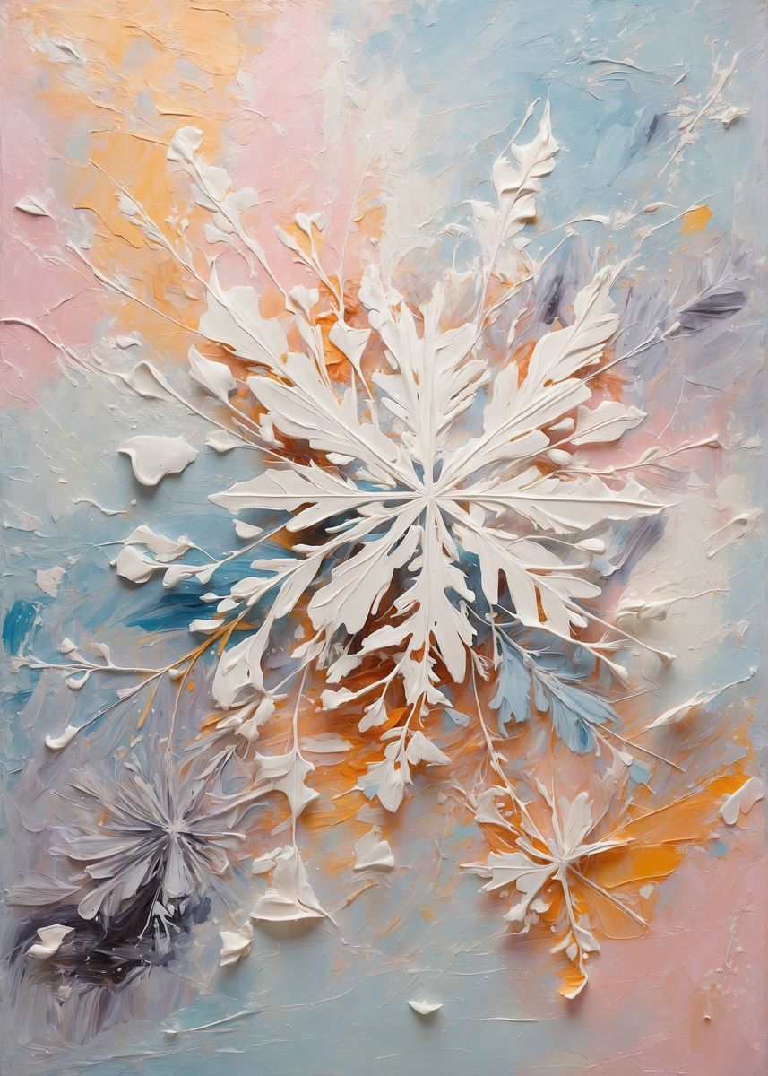 'Snowflake' Poster, picture, metal print, paint by LP Design and Studio ...