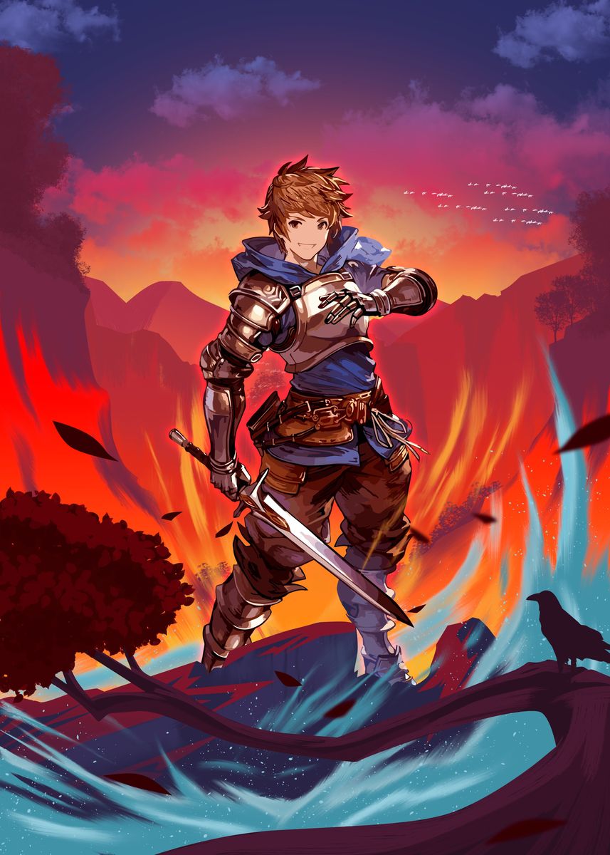 'epic granblue fantasy' Poster, picture, metal print, paint by misbah ...