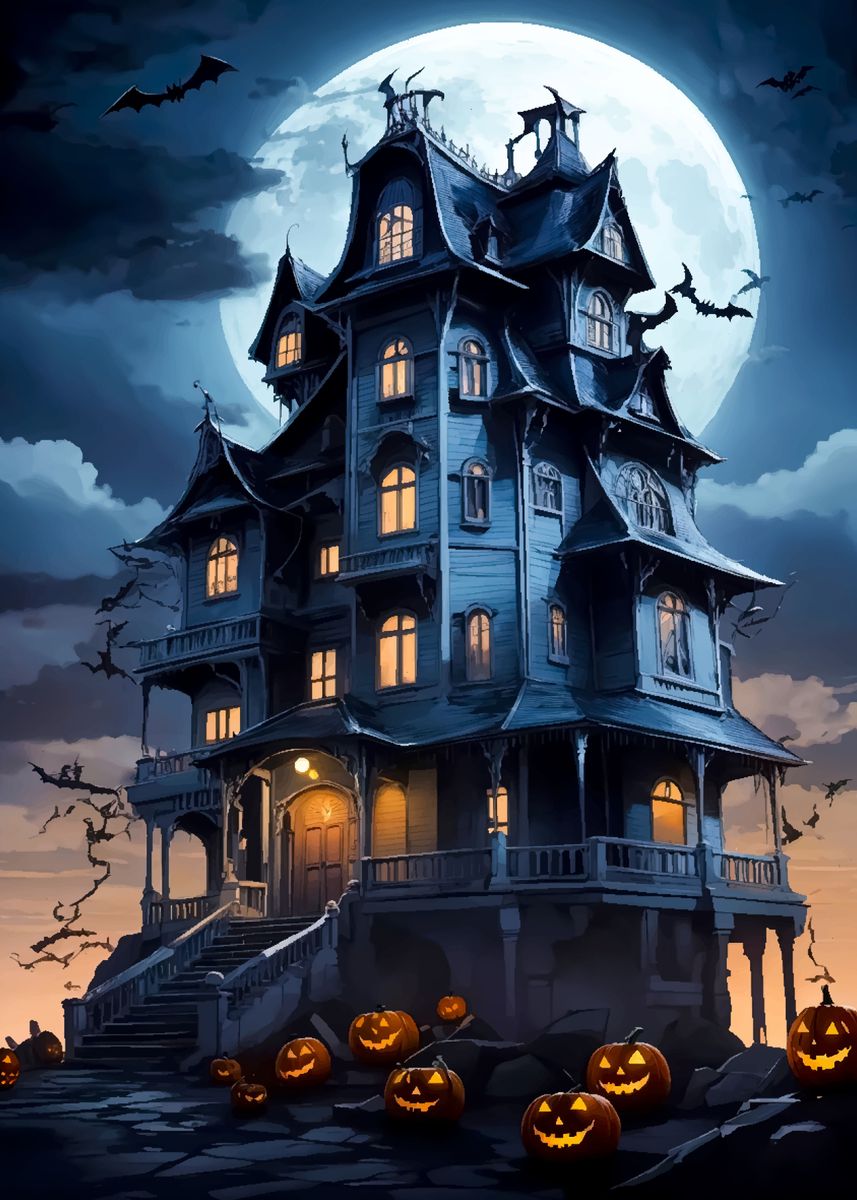 'Demonic Castle' Poster, picture, metal print, paint by Reflection ...