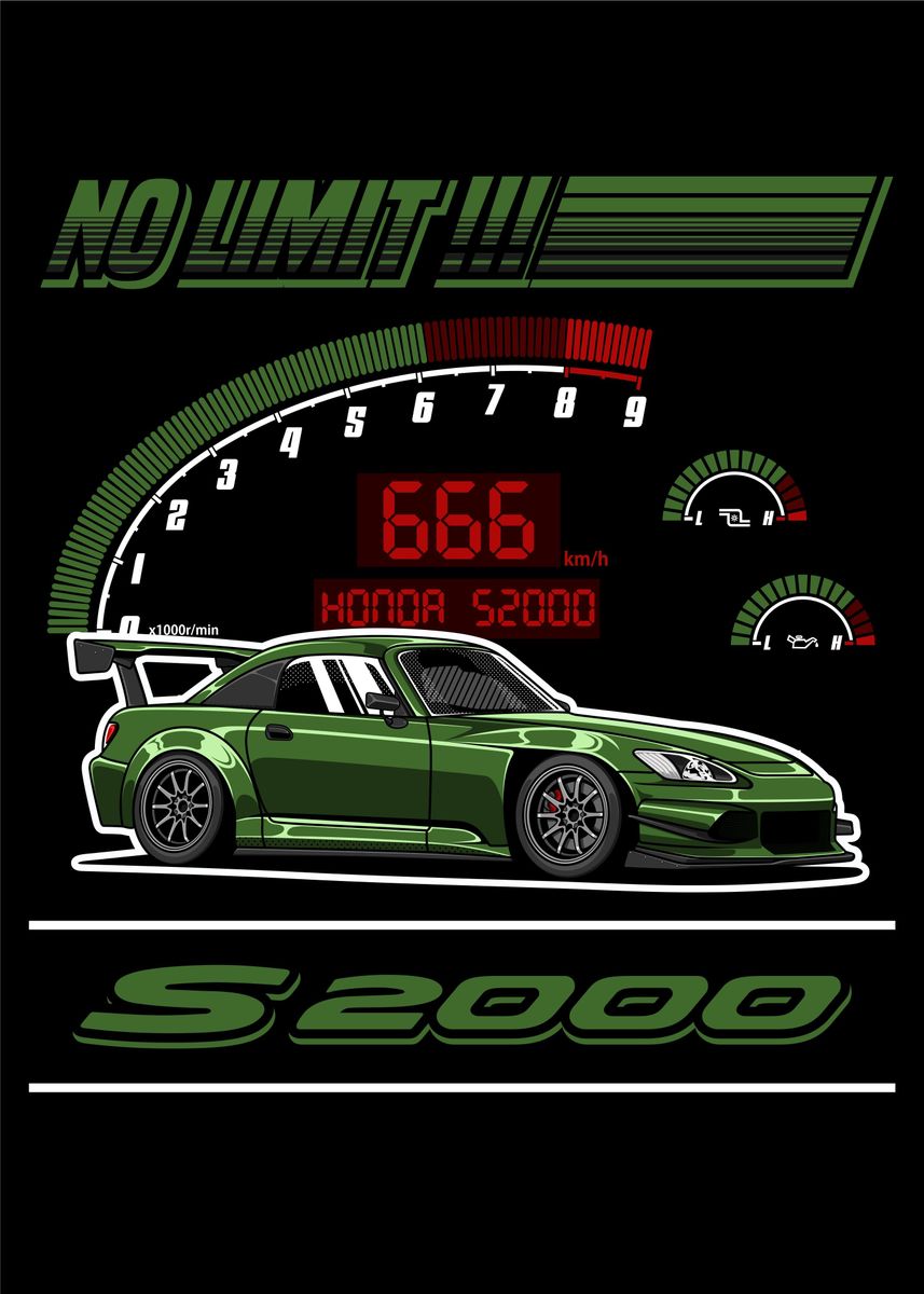 'Honda S2000' Poster, picture, metal print, paint by Heru Kurniawan ...