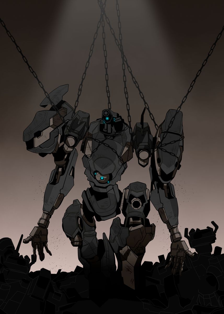 'armored core robot grave' Poster, picture, metal print, paint by geeks ...