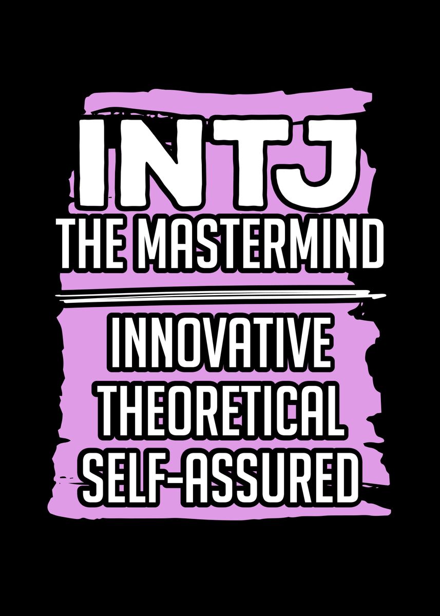 'INTJ Introverted' Poster, picture, metal print, paint by kritich ...