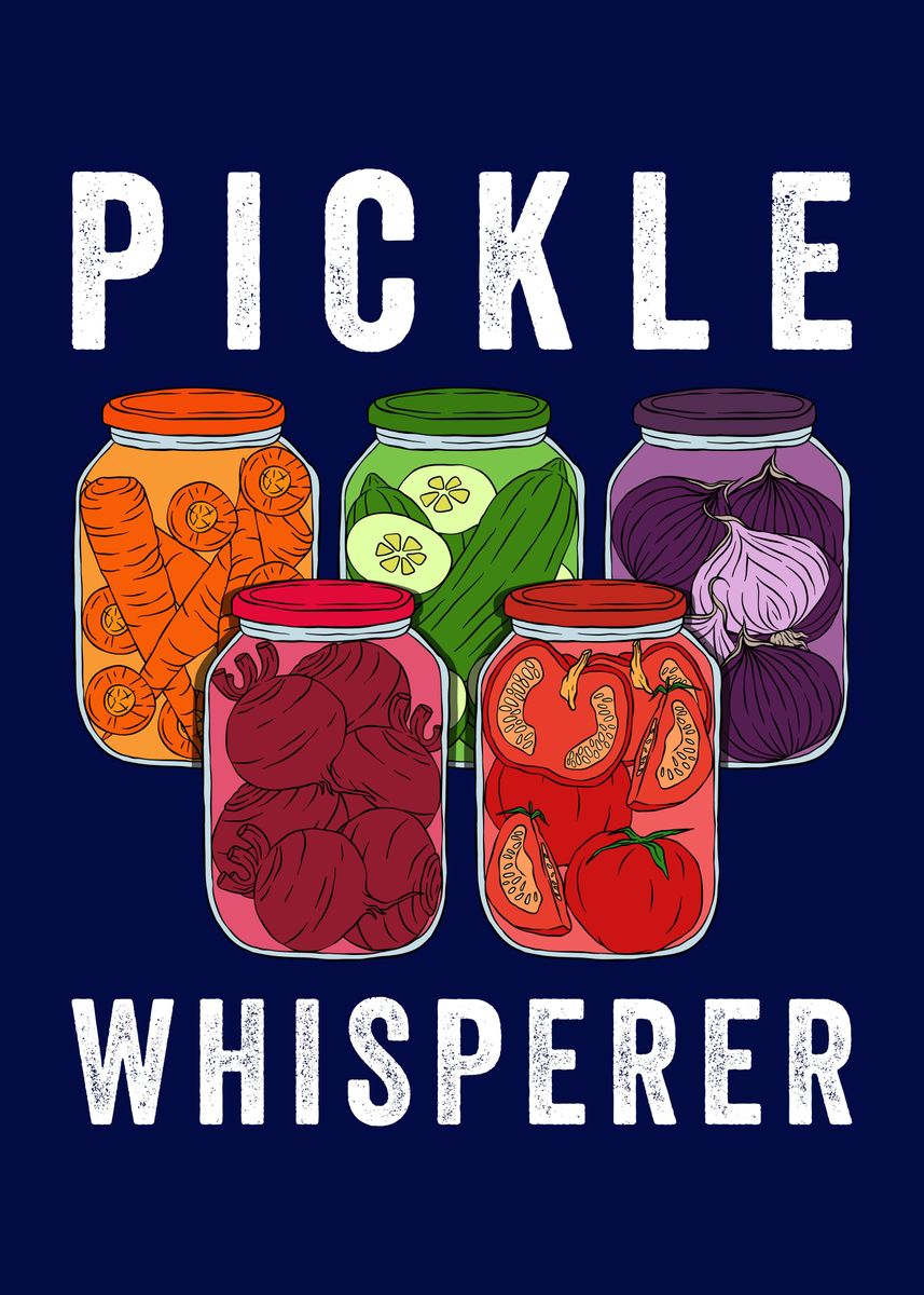 'Funny Canning Jars' Poster, picture, metal print, paint by MzumO ...