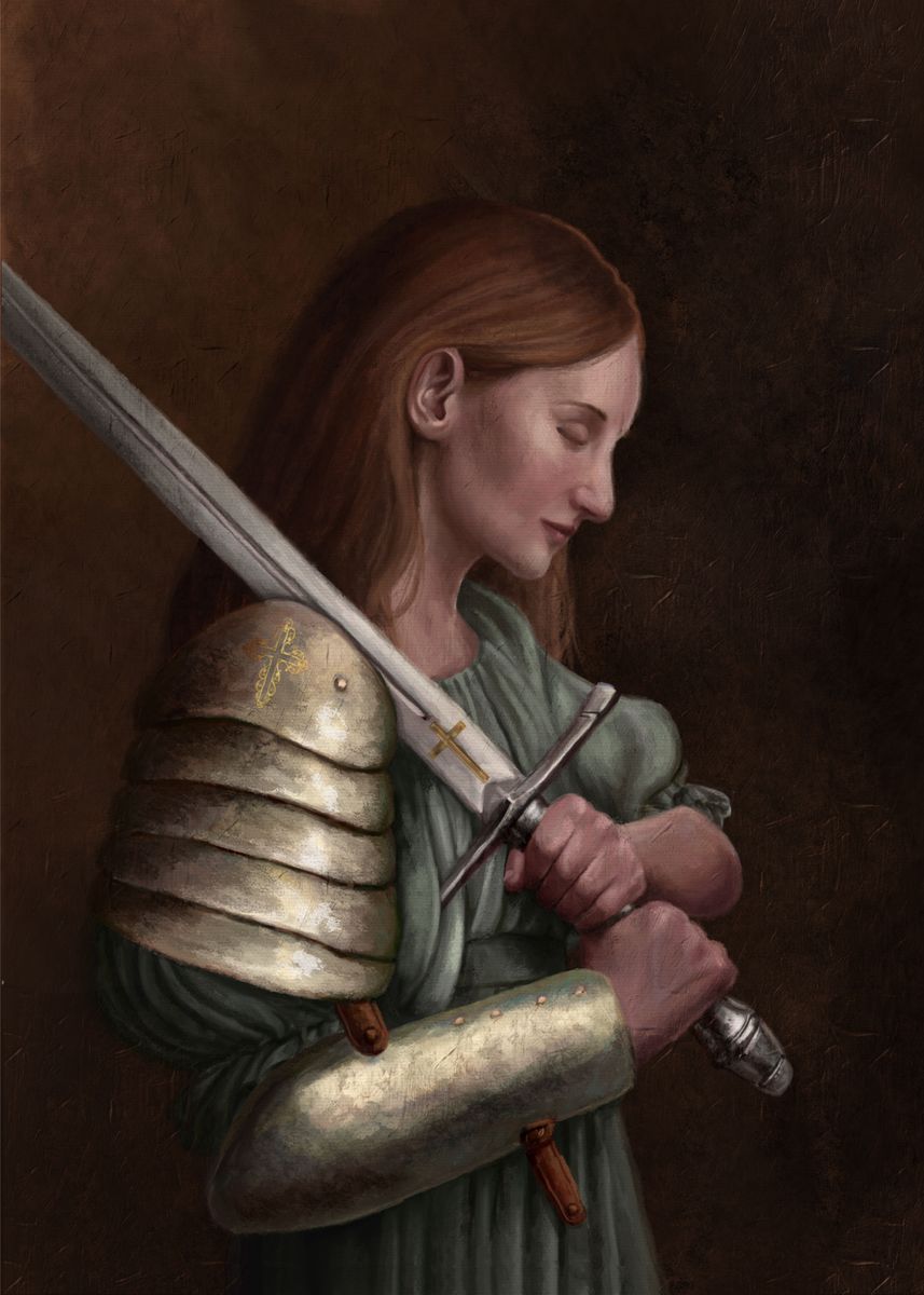 'Armour of God Joan of Arc' Poster, picture, metal print, paint by ...