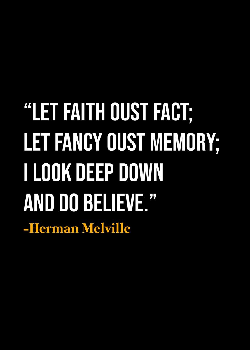'Herman Melville Quotes ' Poster, picture, metal print, paint by NOHARA ...