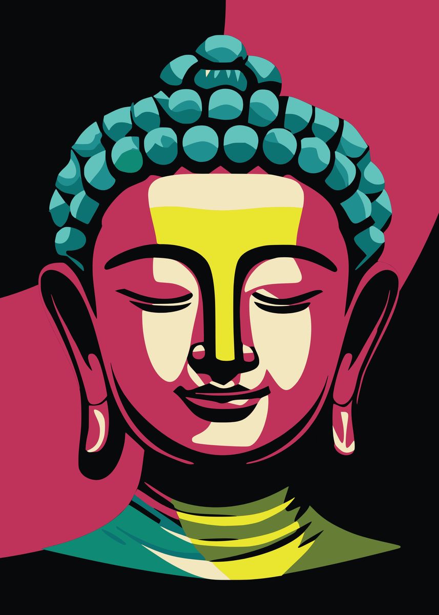 'Celestial Buddha' Poster, picture, metal print, paint by PRANIT ...