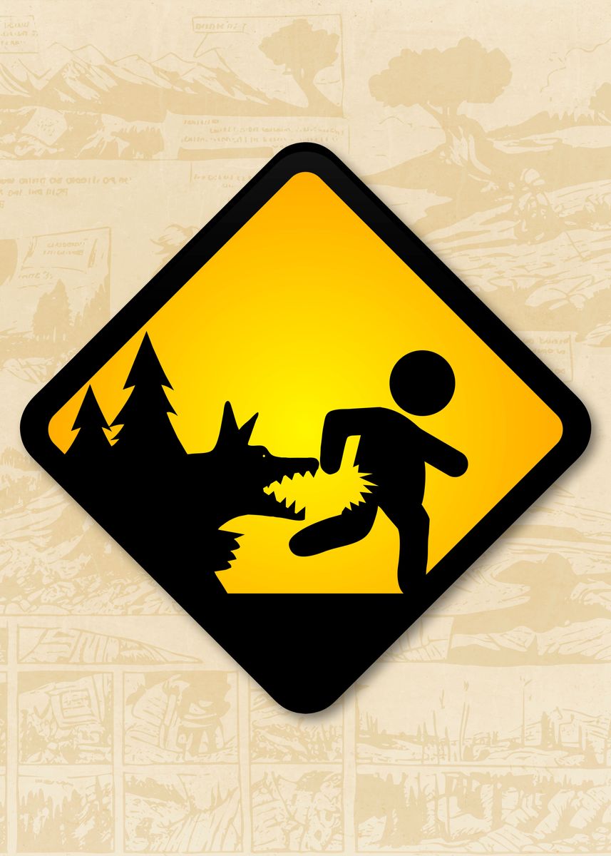 'Danger Sign ' Poster, picture, metal print, paint by Ilya Danilov ...