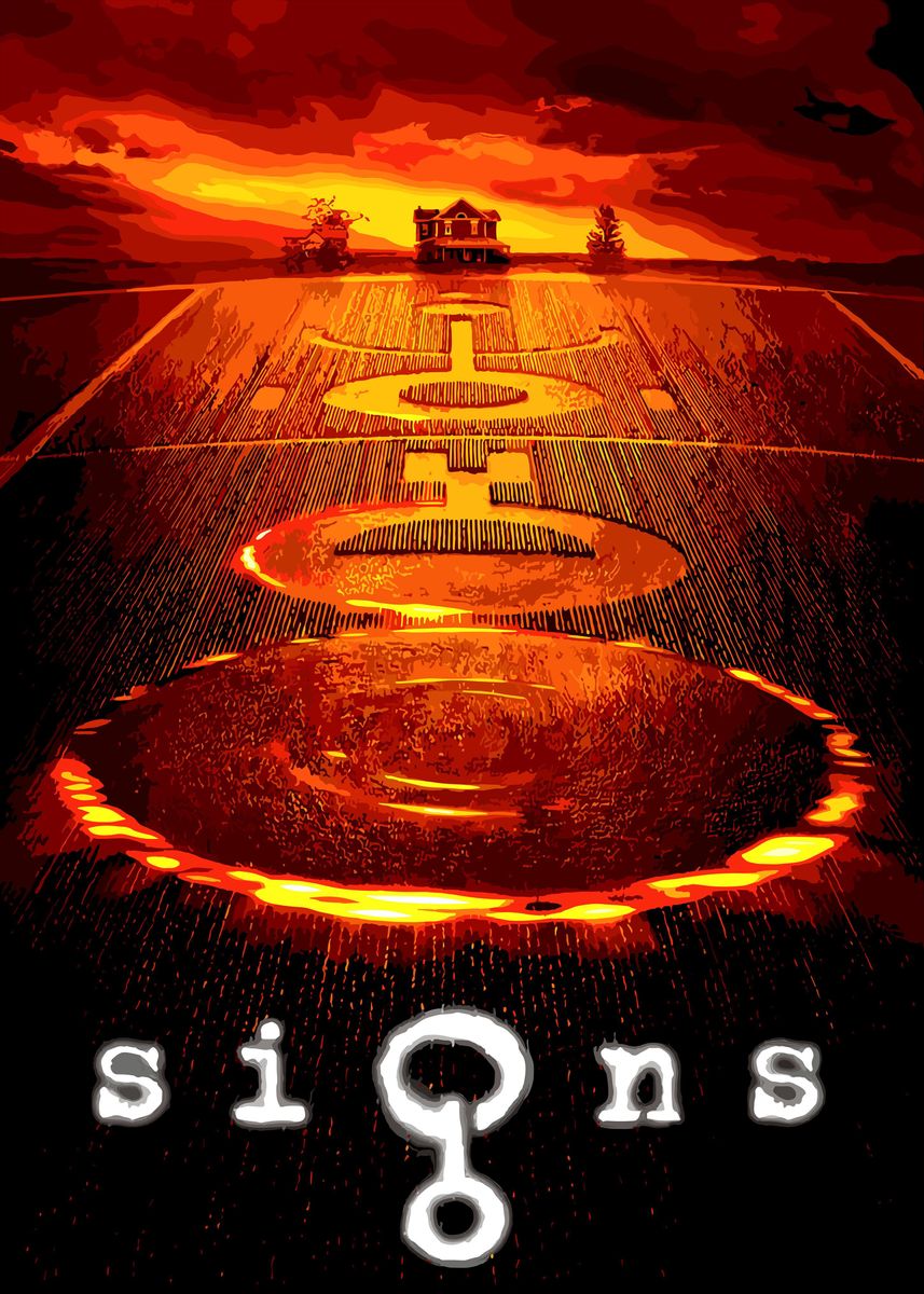 'Signs' Poster, picture, metal print, paint by Dickie77 | Displate