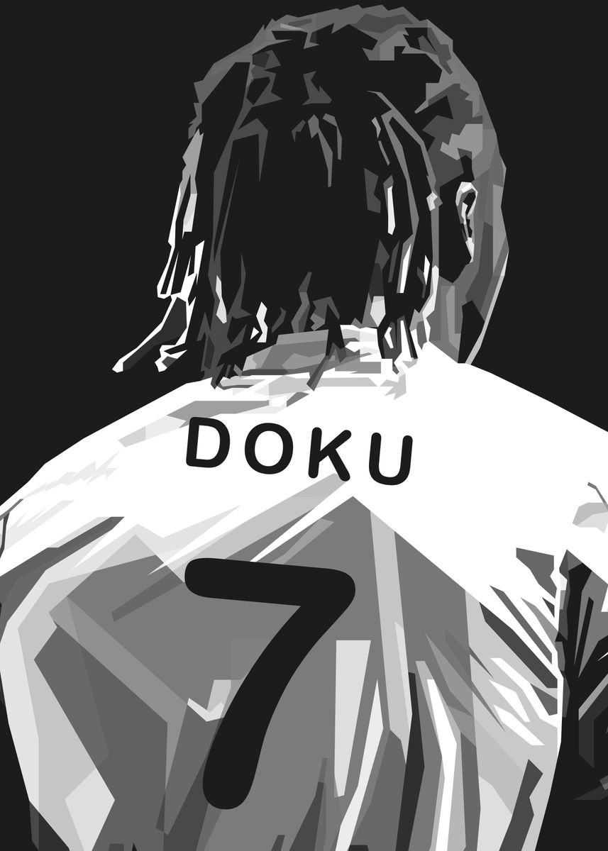 'Jeremy Doku' Poster, picture, metal print, paint by Muhammad Renaldy ...
