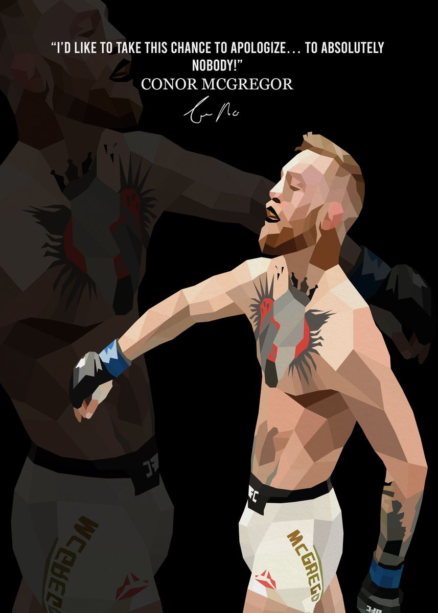 'Conor McGregor quotes' Poster, picture, metal print, paint by Benny ...