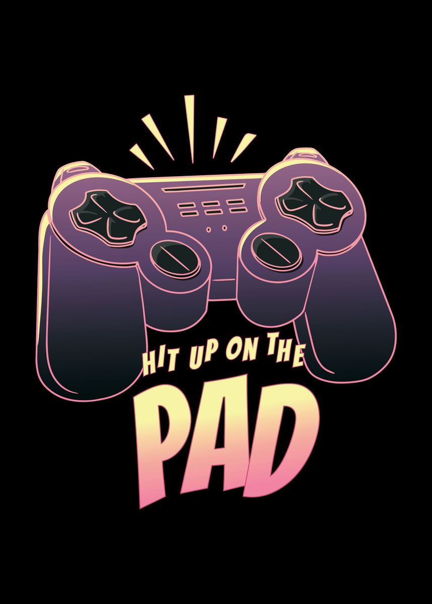 'Joystick' Poster, picture, metal print, paint by Adam | Displate