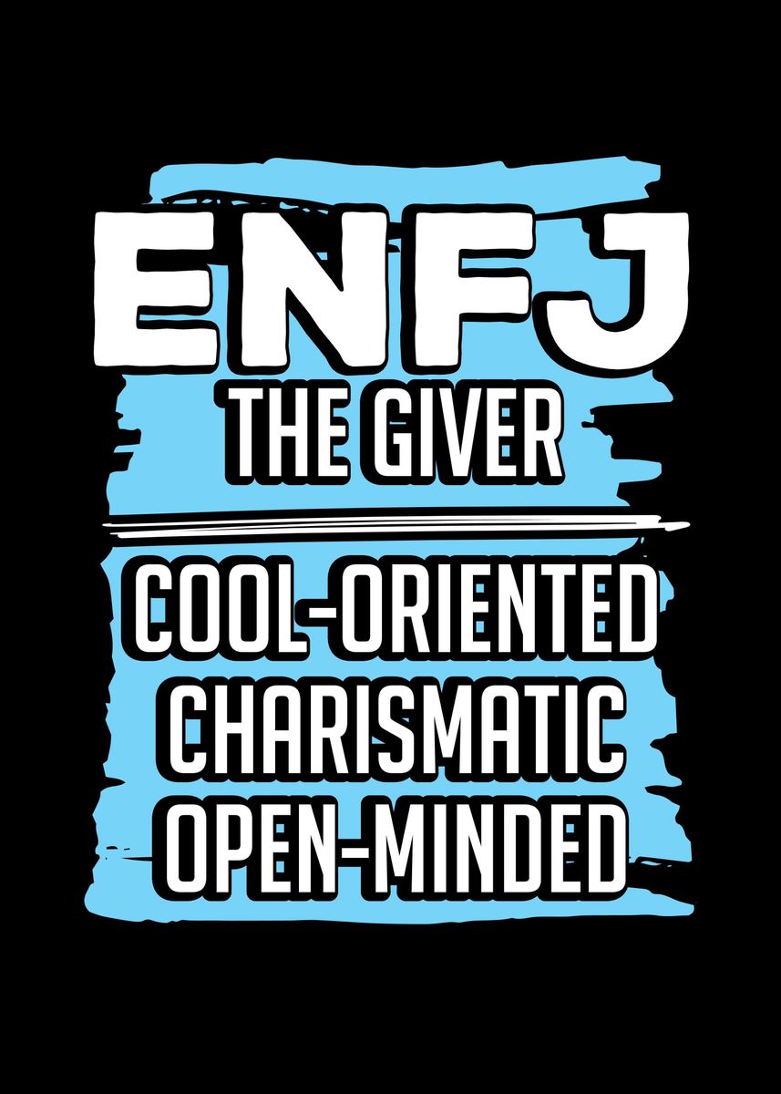 'ENFJ Extroverted' Poster, picture, metal print, paint by kritich ...