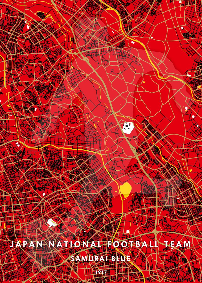 'Saitama Stadium 2002' Poster, picture, metal print, paint by Beiler ...