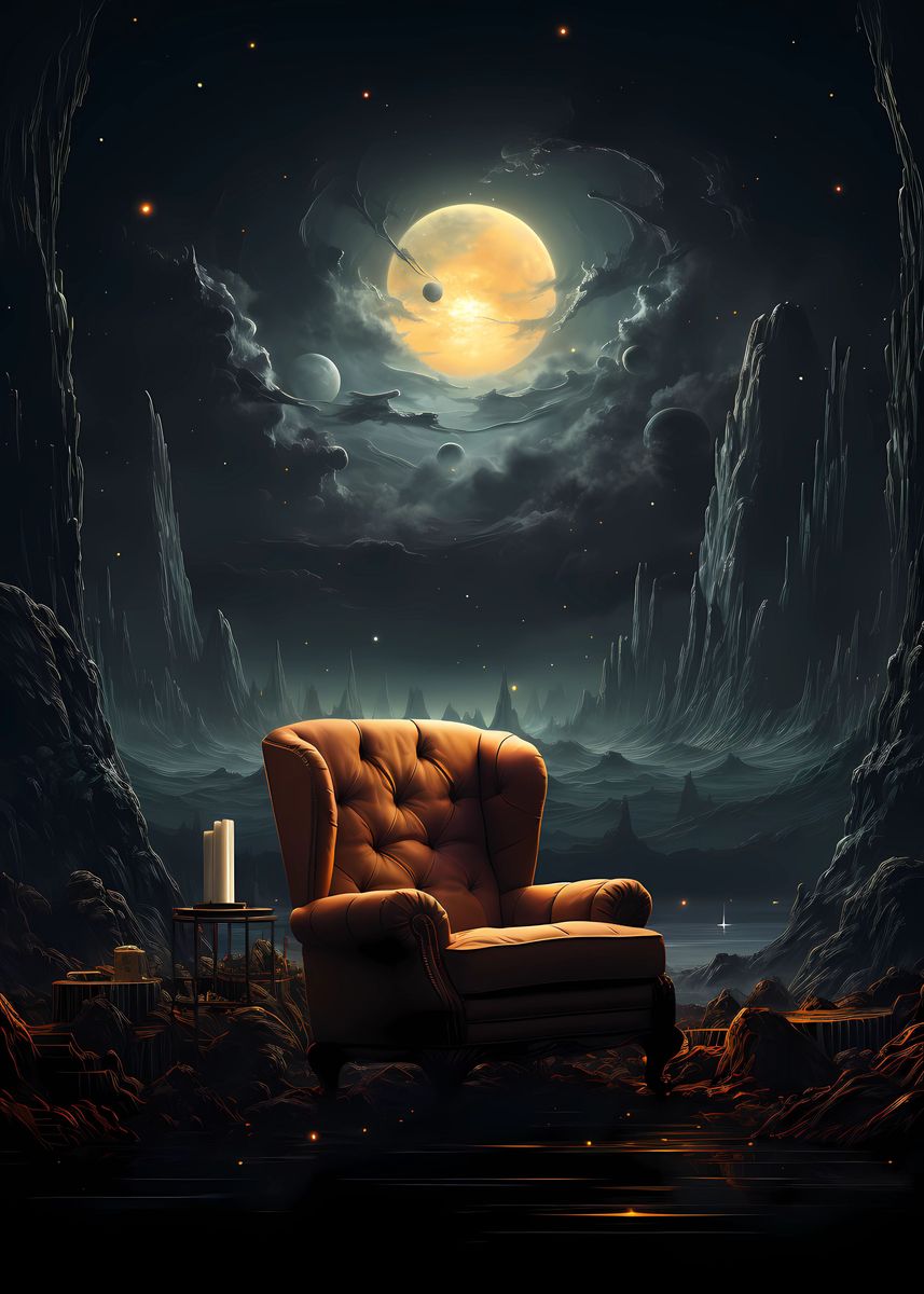 'Deep Space' Poster, picture, metal print, paint by David Scott | Displate