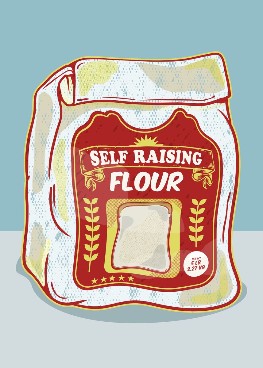 'Self Raising flour' Poster, picture, metal print, paint by mailbox ...