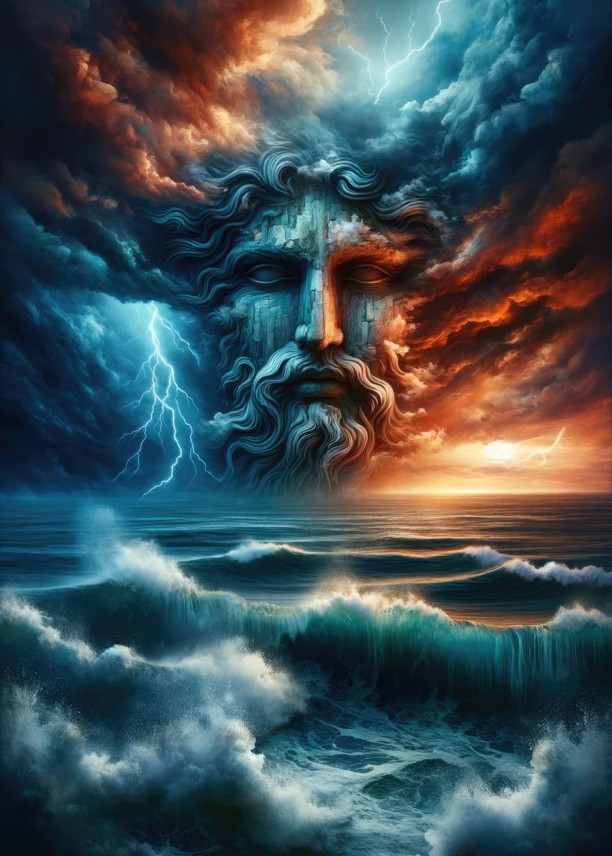 'Elemental Deity' Poster, picture, metal print, paint by Ambient ...