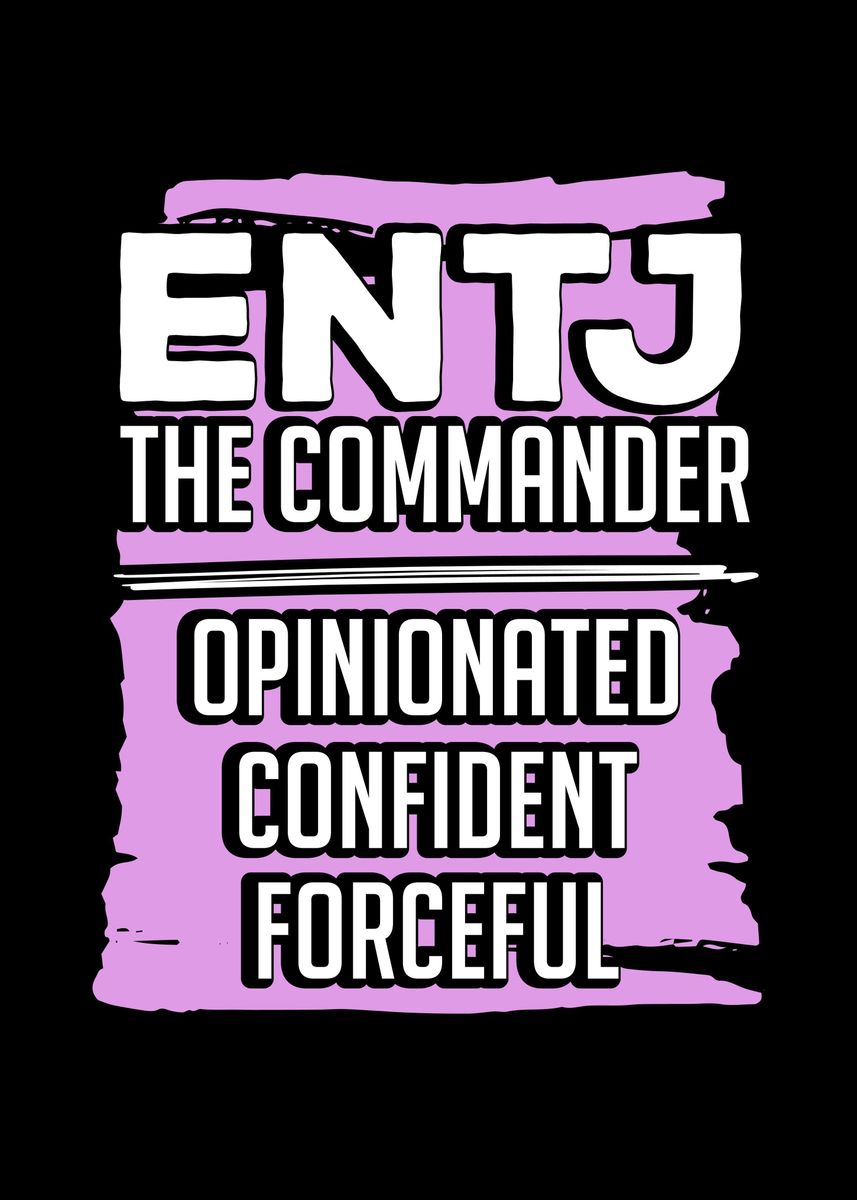 'ENTJ Extroverted' Poster by kritich | Displate