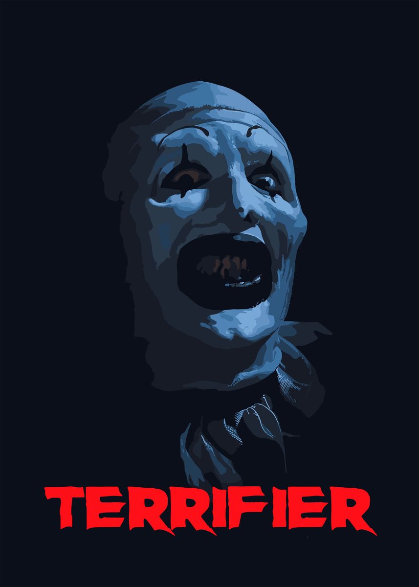 'Terrifier' Poster, picture, metal print, paint by Dickie77 | Displate