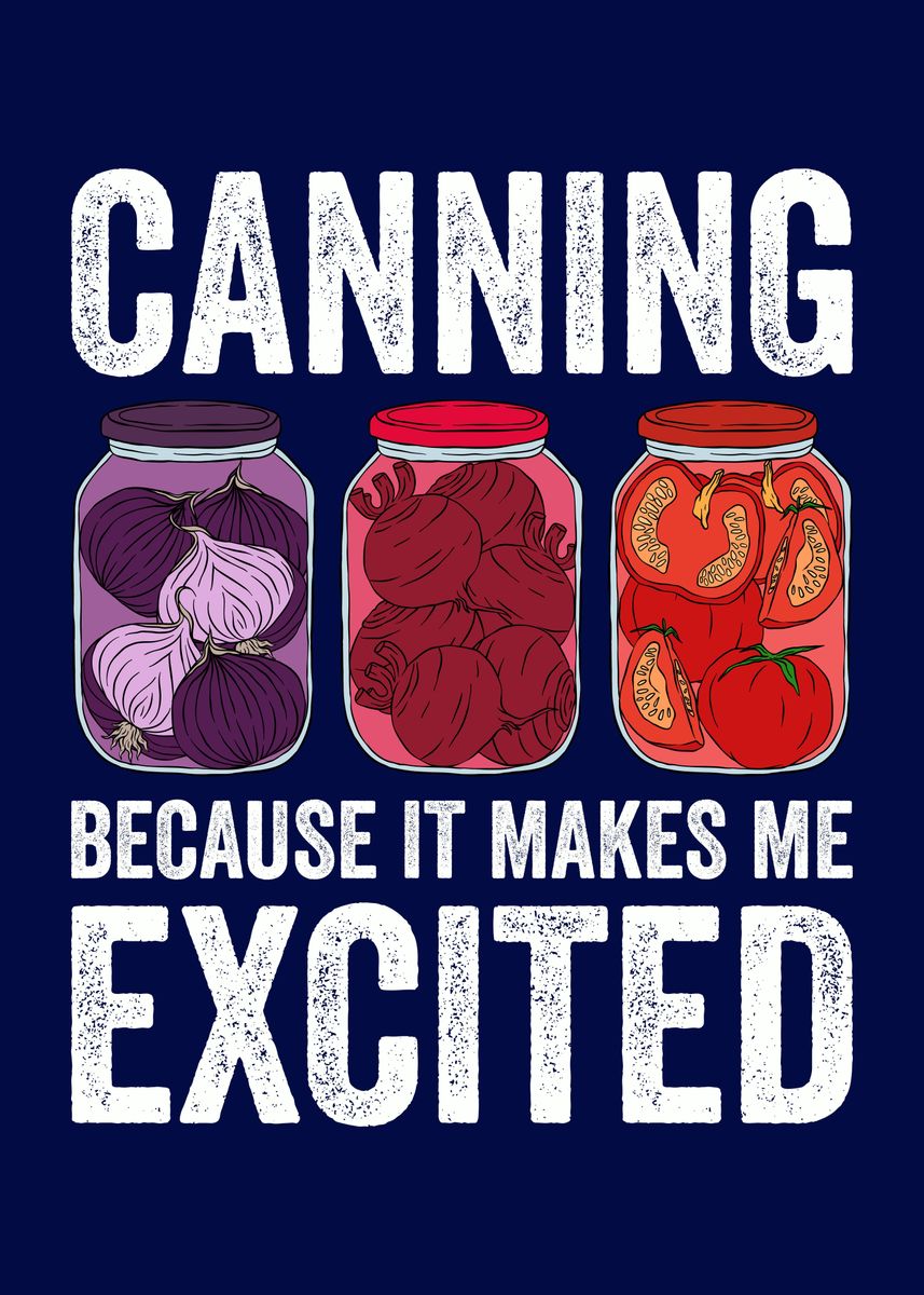 'Funny Canning Jars' Poster, picture, metal print, paint by MzumO ...