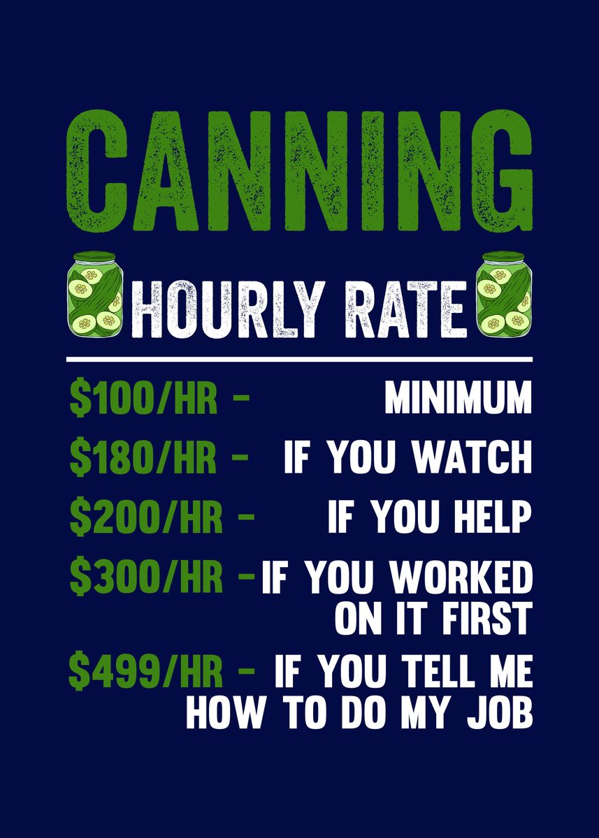 'Funny Canning Jars' Poster, picture, metal print, paint by MzumO ...