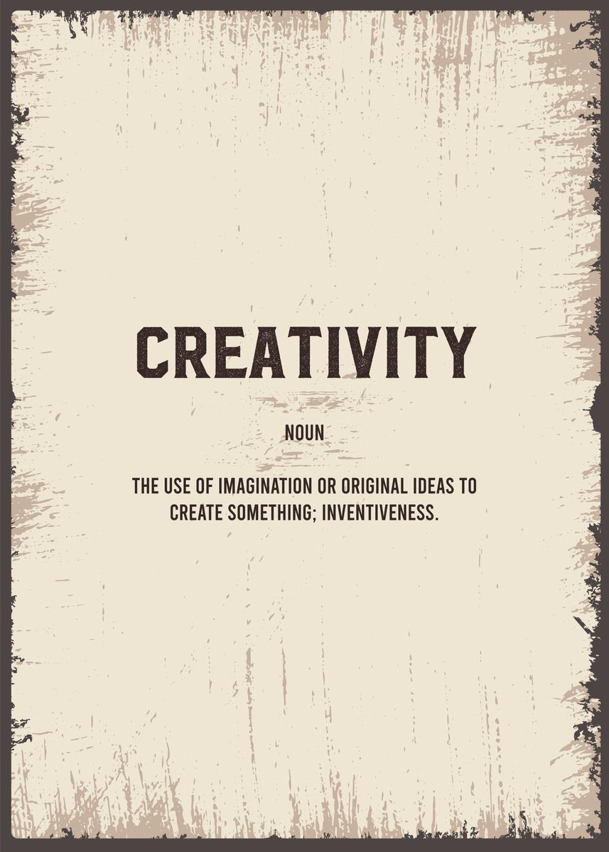 'creativity' Poster, picture, metal print, paint by Trending Awesome ...