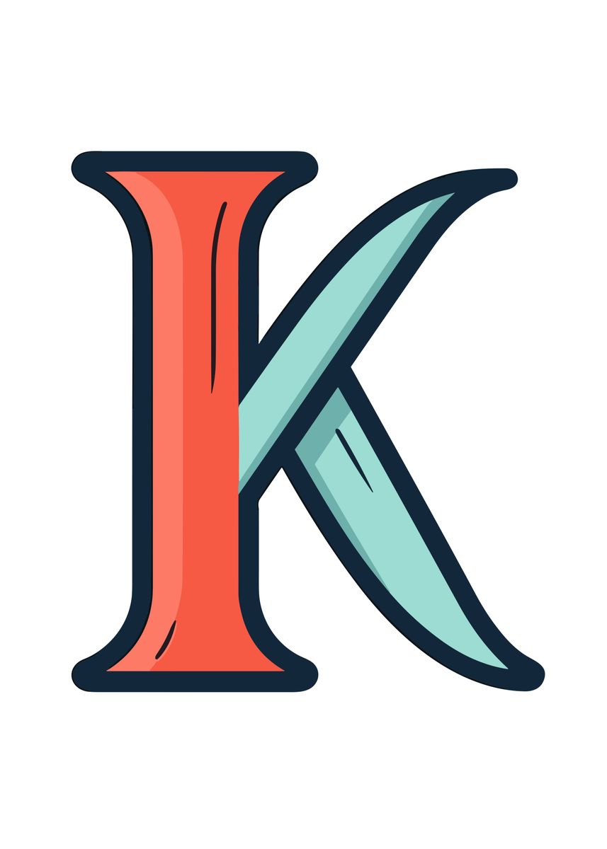 'Typo Letter' Poster, picture, metal print, paint by Oliver Ben | Displate