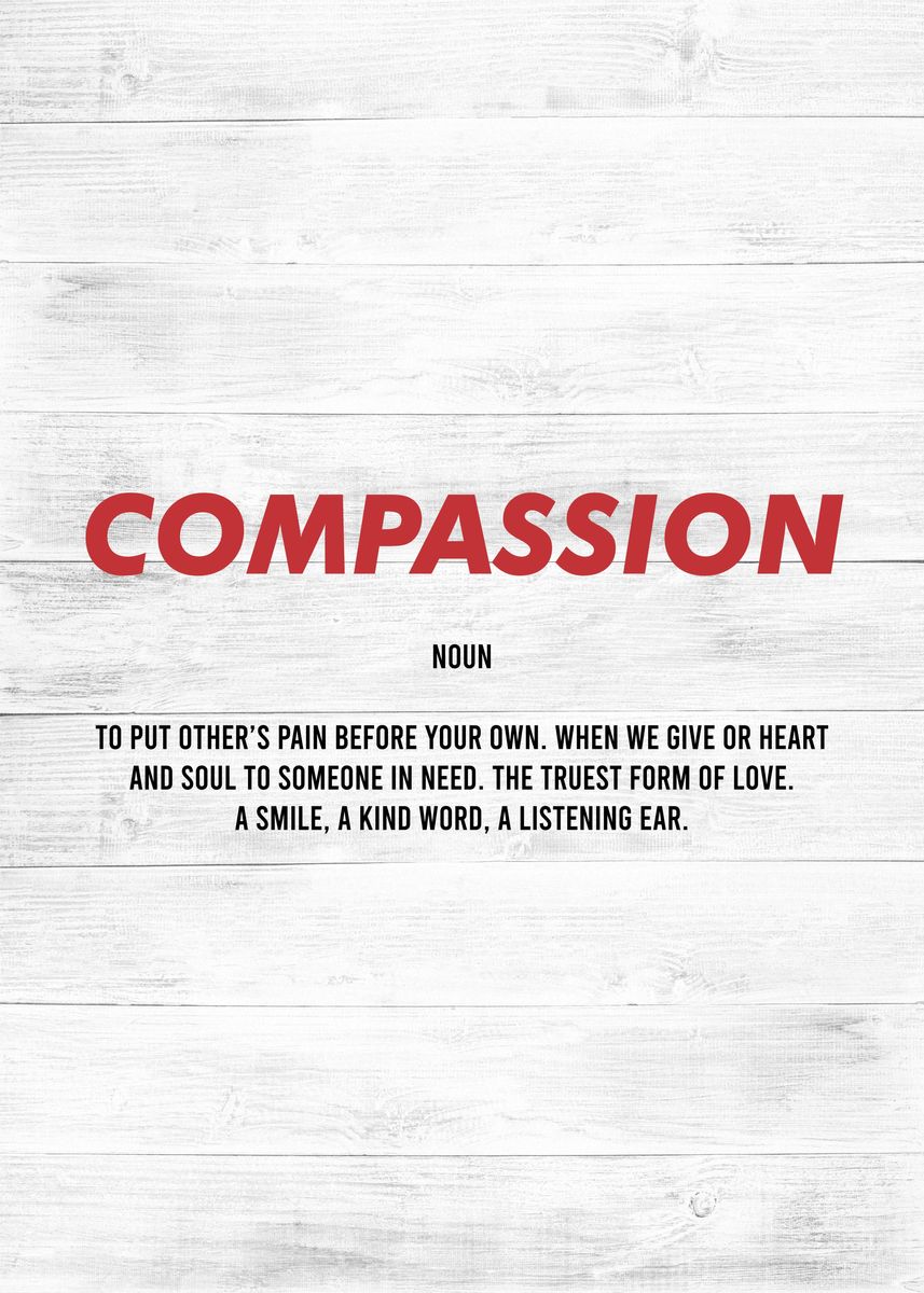 'compassion' Poster, picture, metal print, paint by Top Collection ...